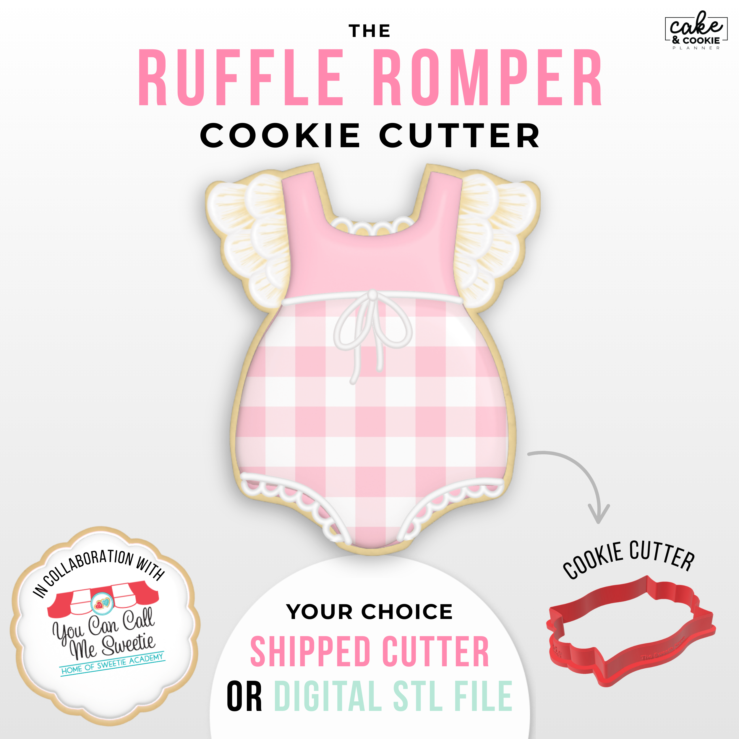Buy High-Quality Ruffle Romper Cookie Cutter | Ideal for Baby Showers ...