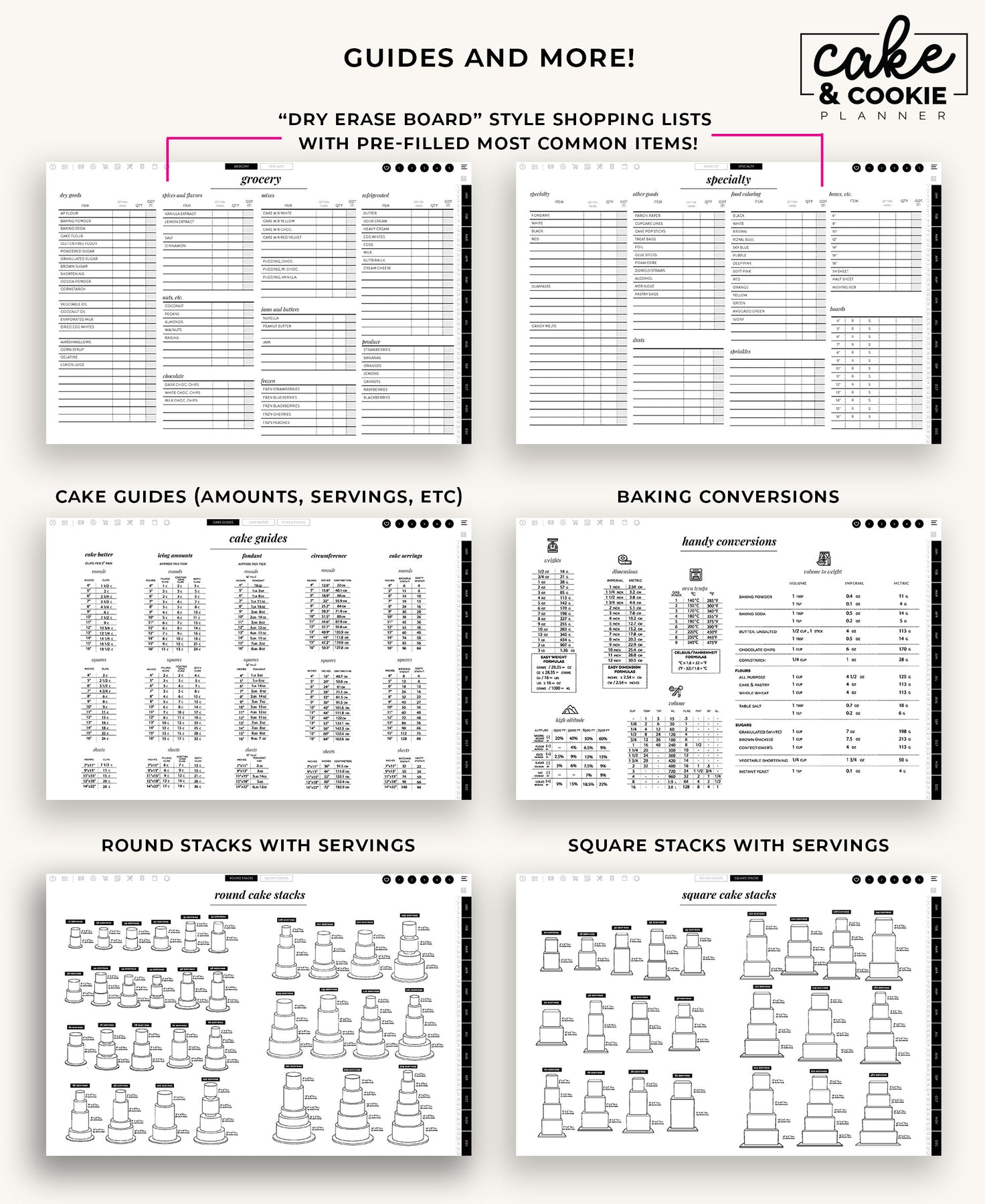 All Planners – Cake and Cookie Planner | Avalon Cakes