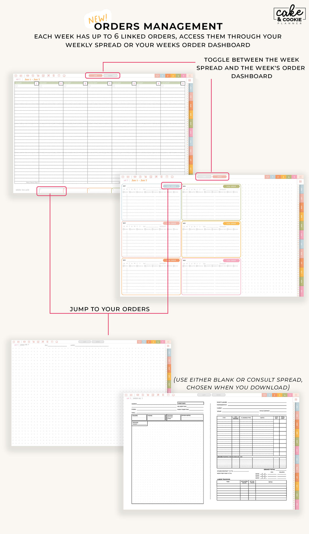 All Planners – Cake and Cookie Planner | Avalon Cakes