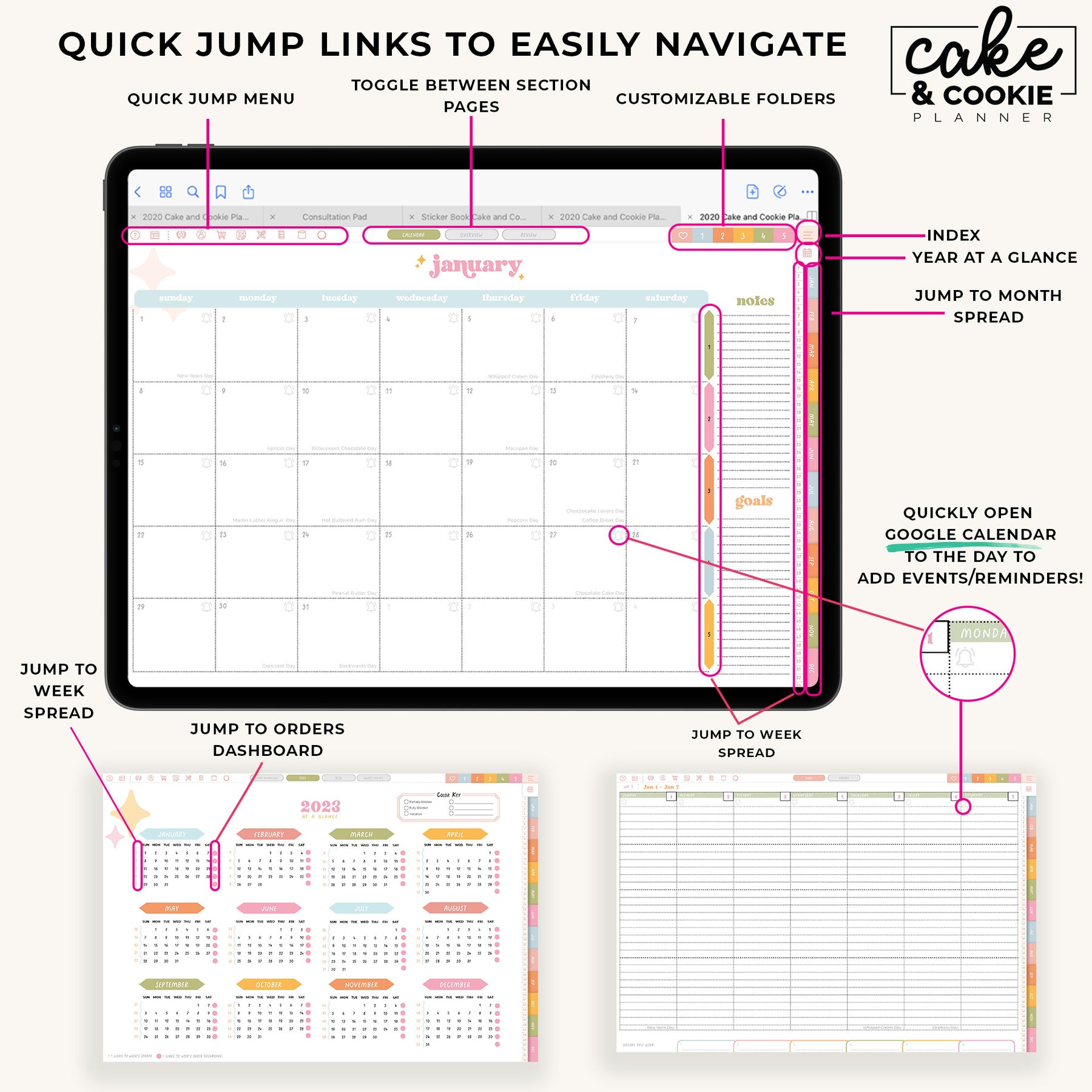 All Planners – Cake and Cookie Planner | Avalon Cakes