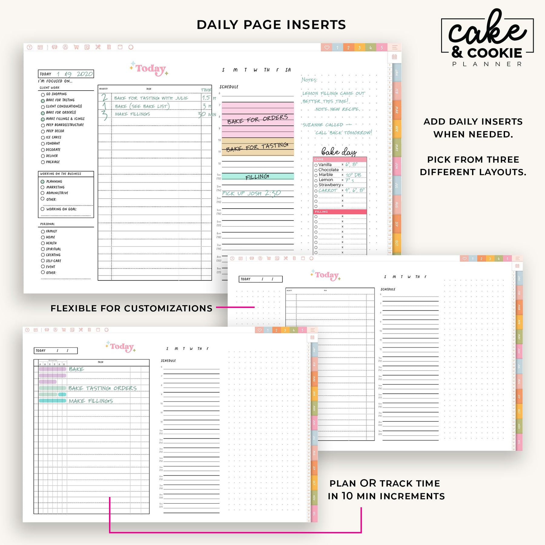 All Planners – Cake and Cookie Planner | Avalon Cakes