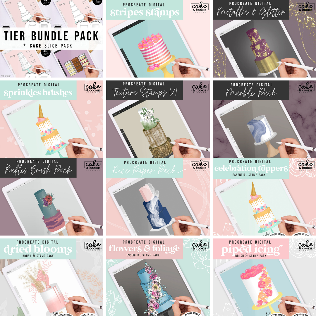 Procreate Digital Cake Sketching – Cake and Cookie Planner | Avalon Cakes